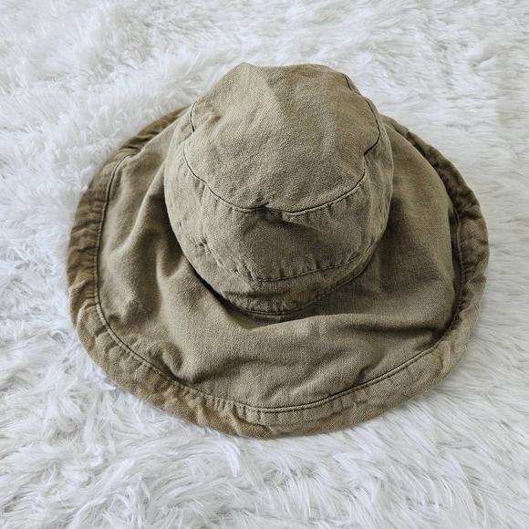Scala | Accessories | Scala Womens Olive Green Linen Blend Bucket Hat ...